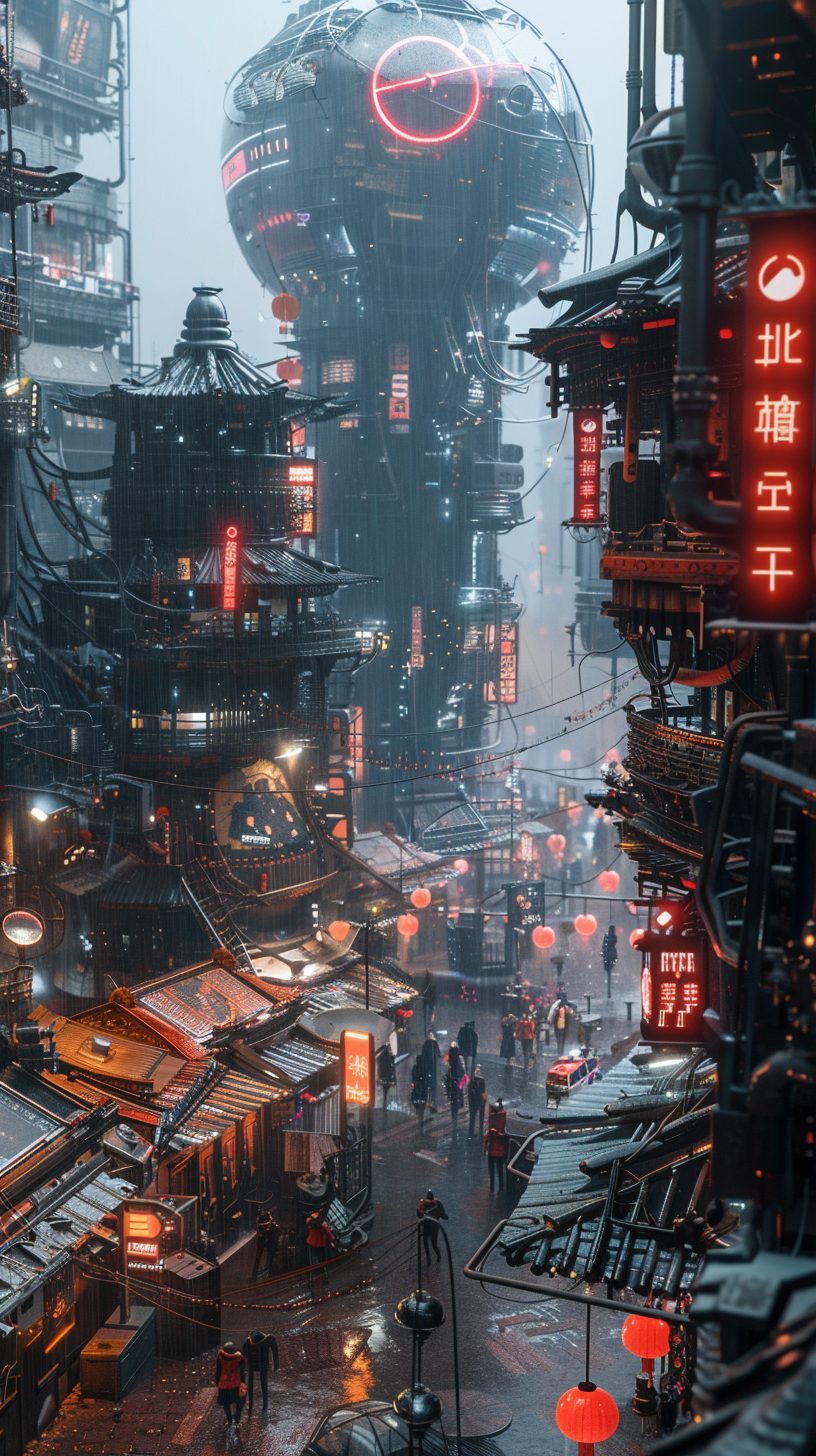 The Chinatowns of Cyberpunk City