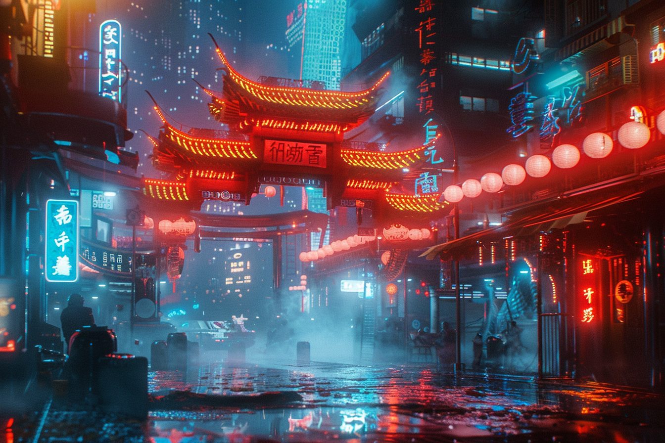The Chinatowns of Cyberpunk City