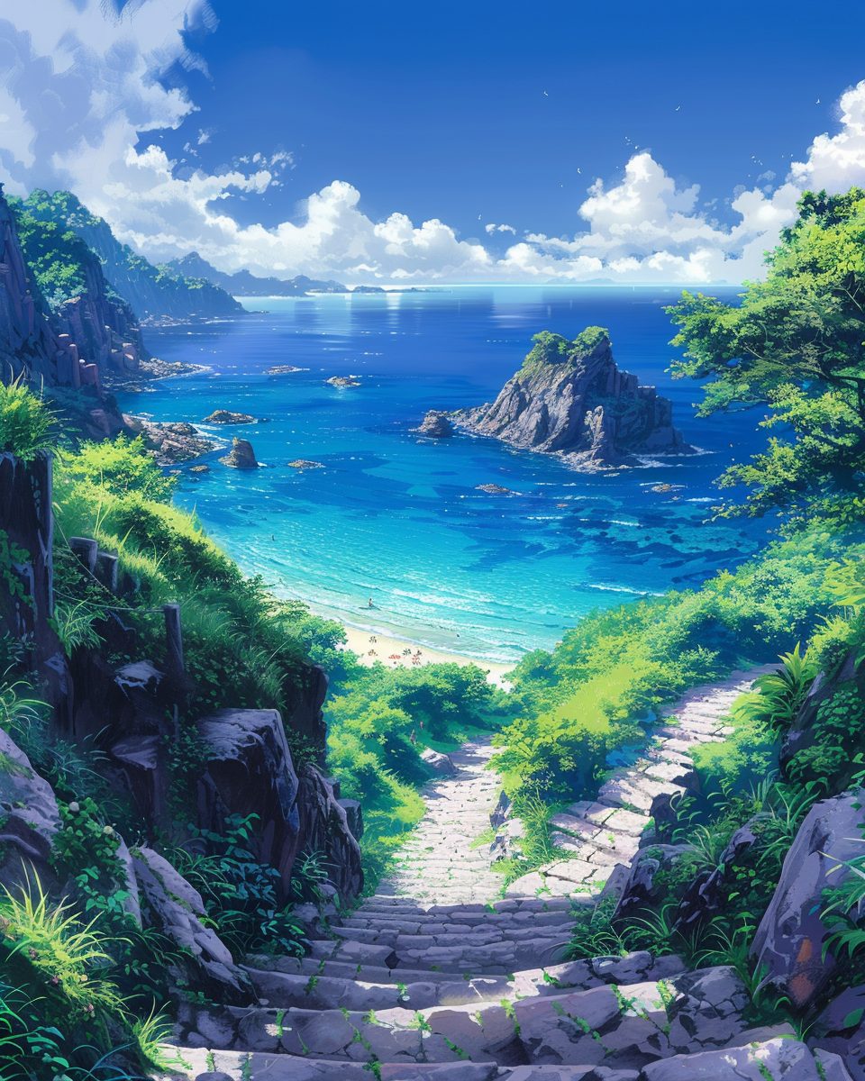 A Hidden Beach – Anime Vibes