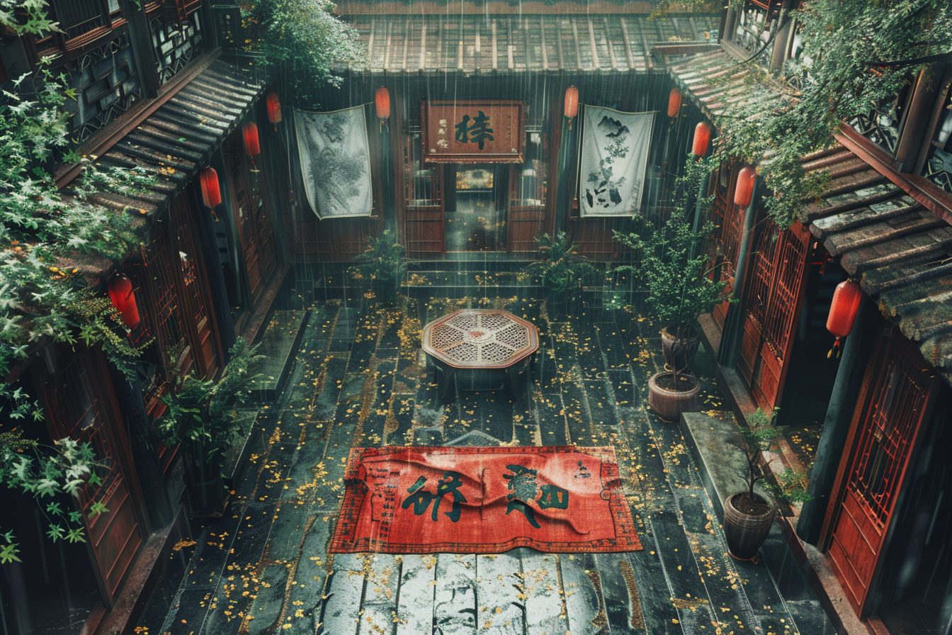 Ancient Chinese-Style Courtyard House