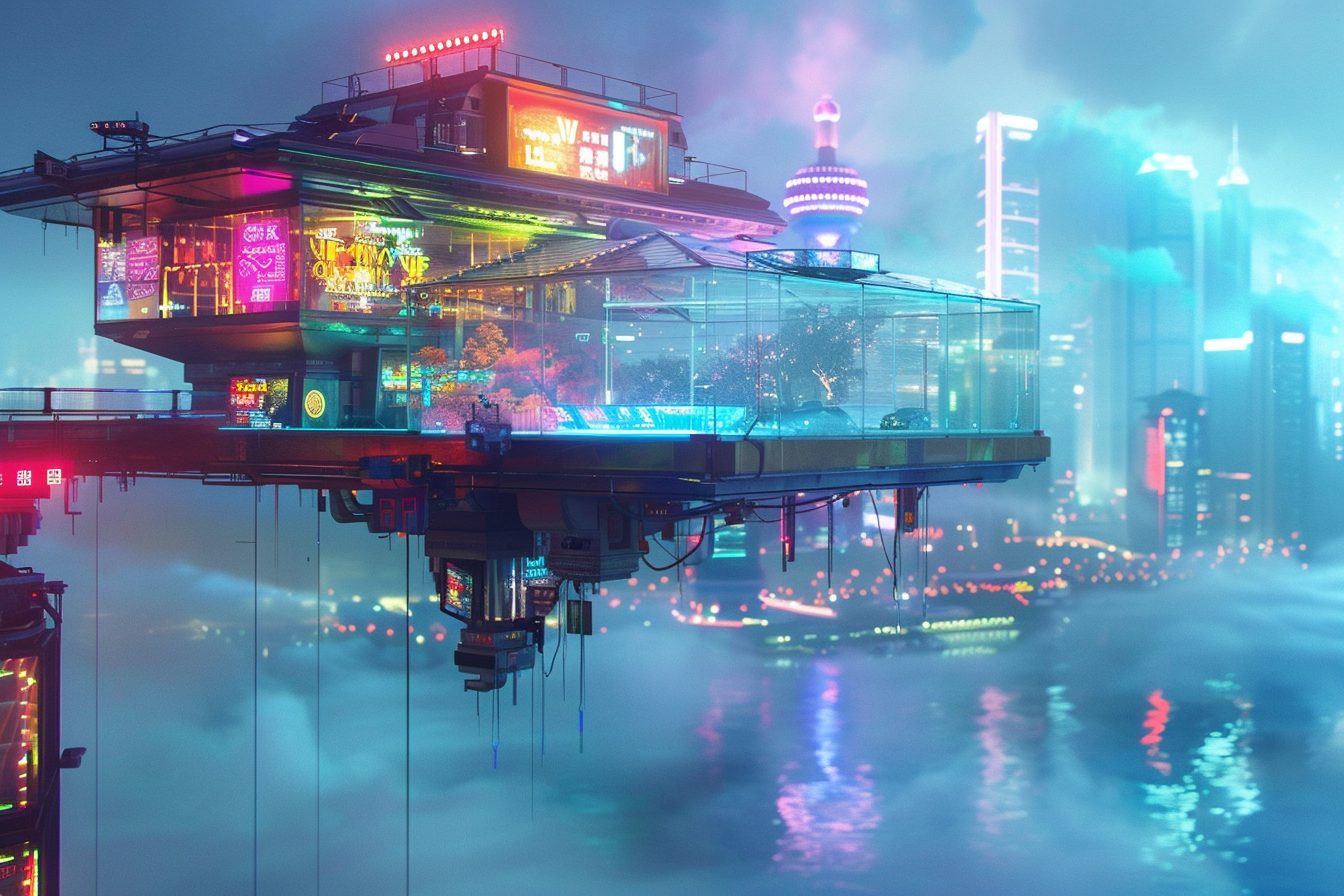 Futuristic House with a Swimming Pool to View the City