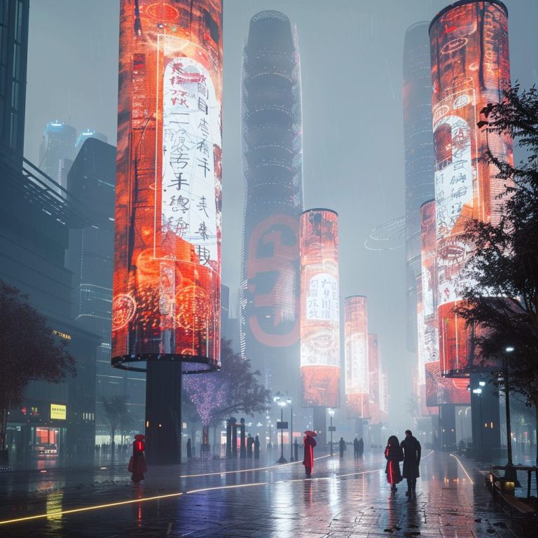 The Cyberpunk Shanghai City
