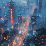 The Cyberpunk Shanghai City