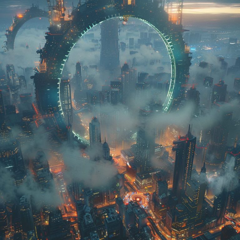 The Cyberpunk Shanghai City