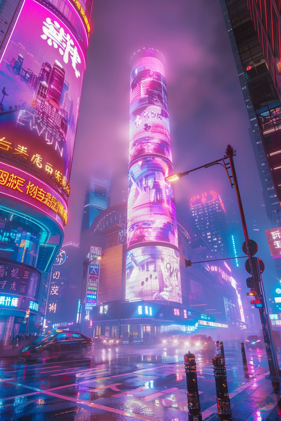 The Cyberpunk Shanghai City