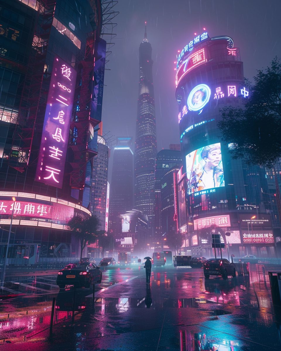The Cyberpunk Shanghai City