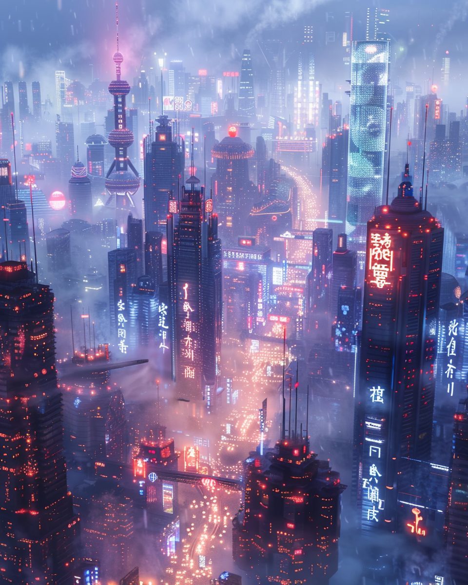 The Cyberpunk Shanghai City