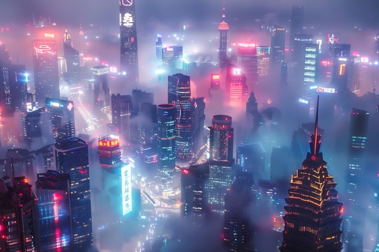 The Cyberpunk Shanghai City