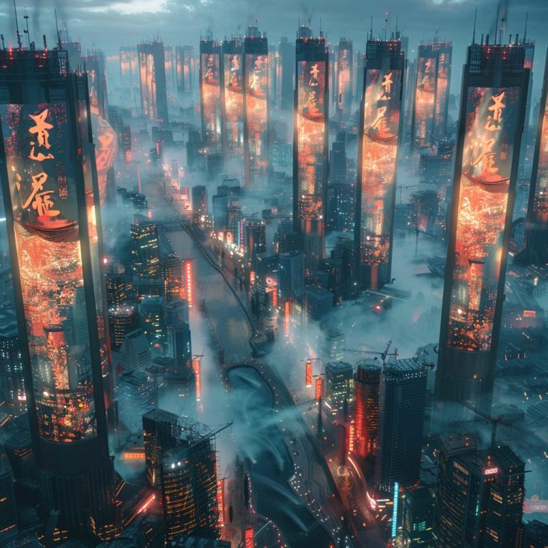 The Cyberpunk Shanghai City