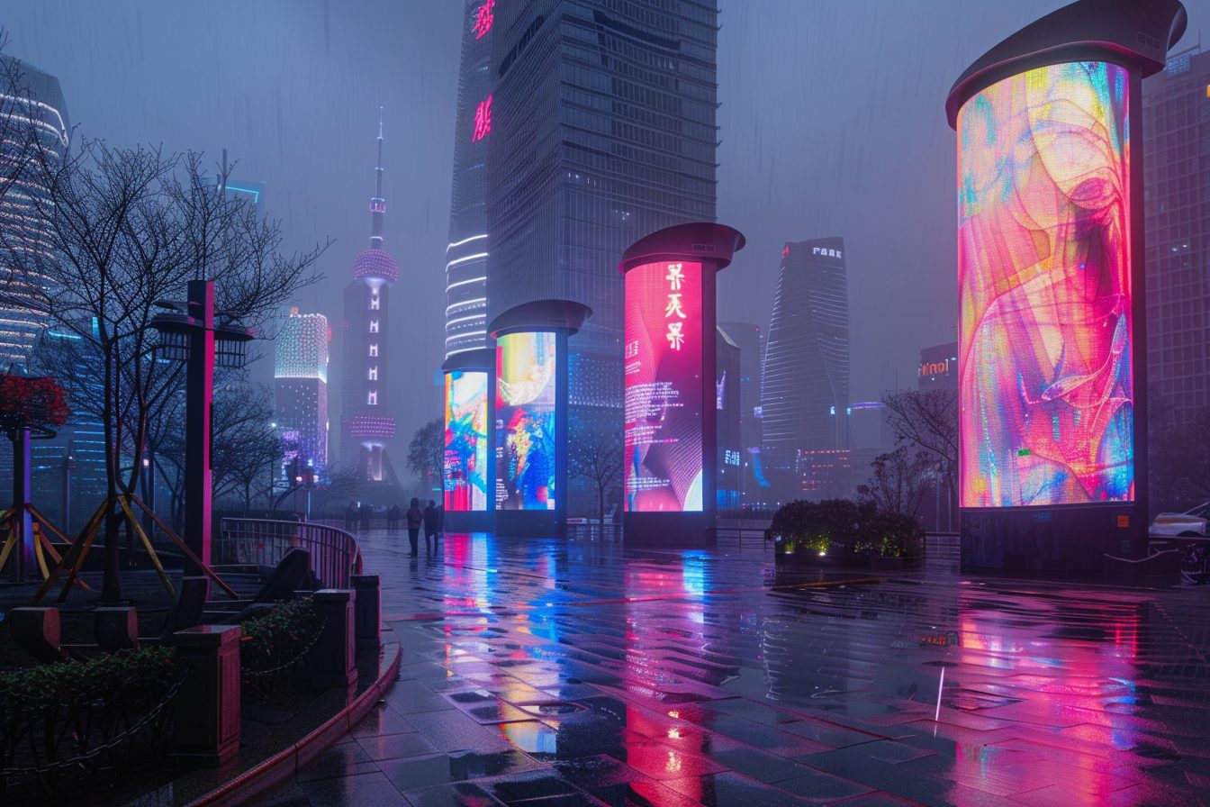 The Cyberpunk Shanghai City