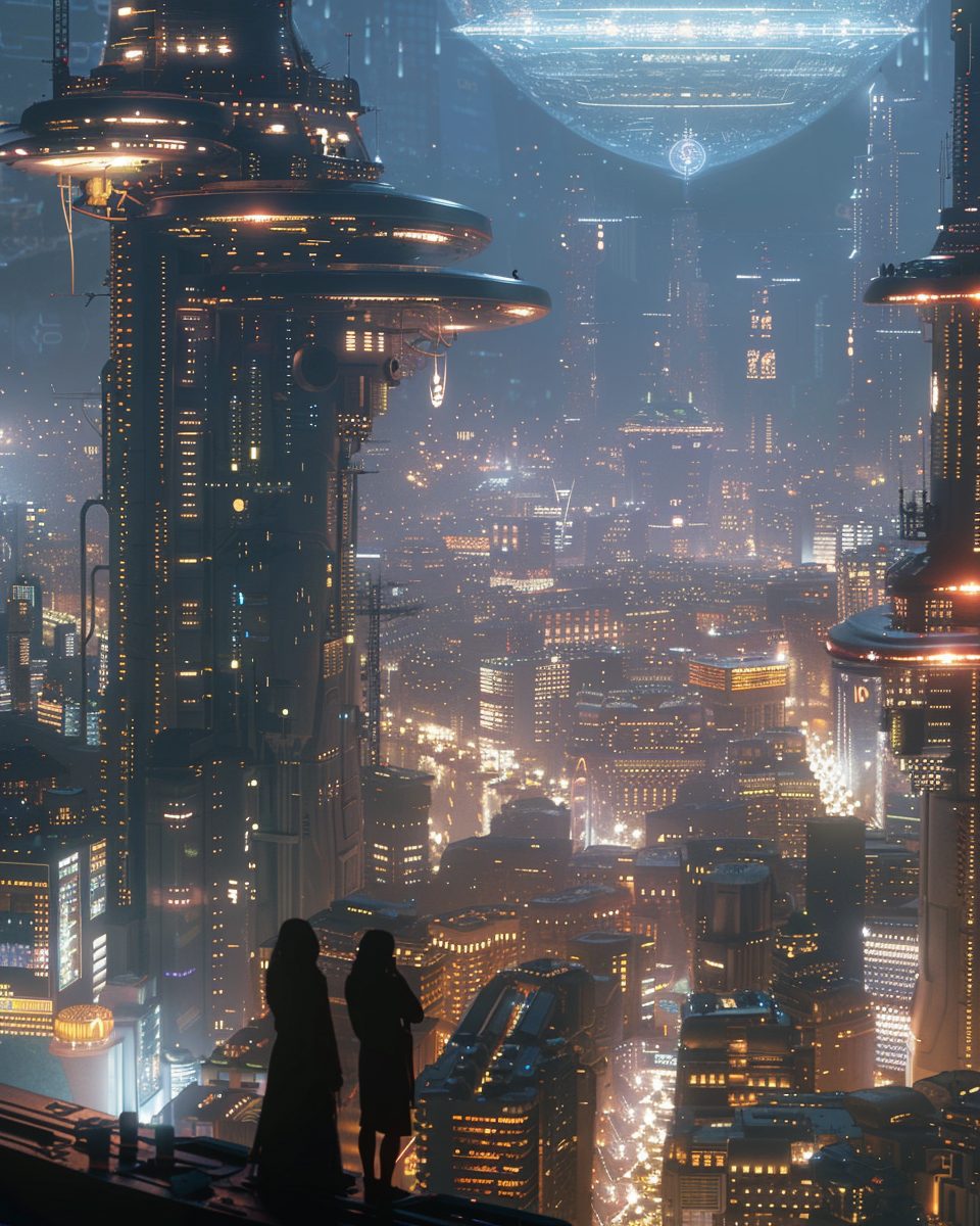 The Futuristic Cityscape of Cyberpunk City