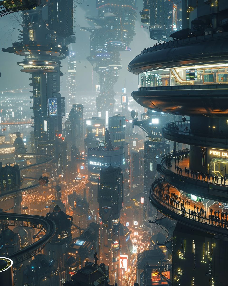 The Futuristic Cityscape of Cyberpunk City