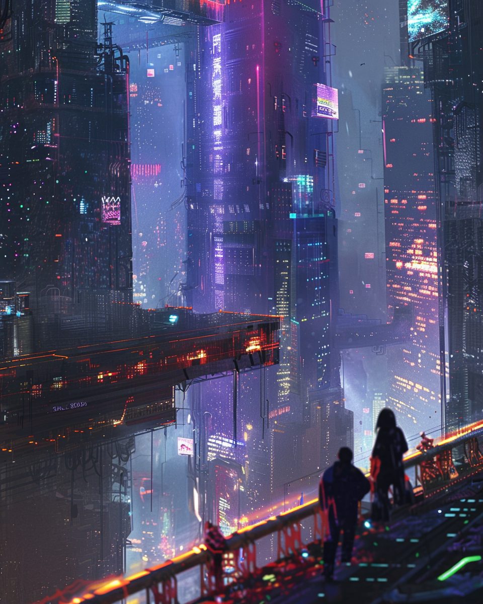 The Futuristic Cityscape of Cyberpunk City