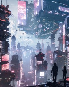The Futuristic Cityscape of Cyberpunk City