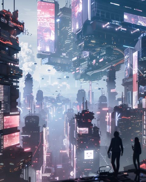 The Futuristic Cityscape of Cyberpunk City