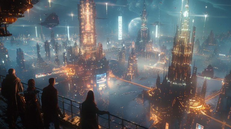 The Futuristic Cityscape of Cyberpunk City
