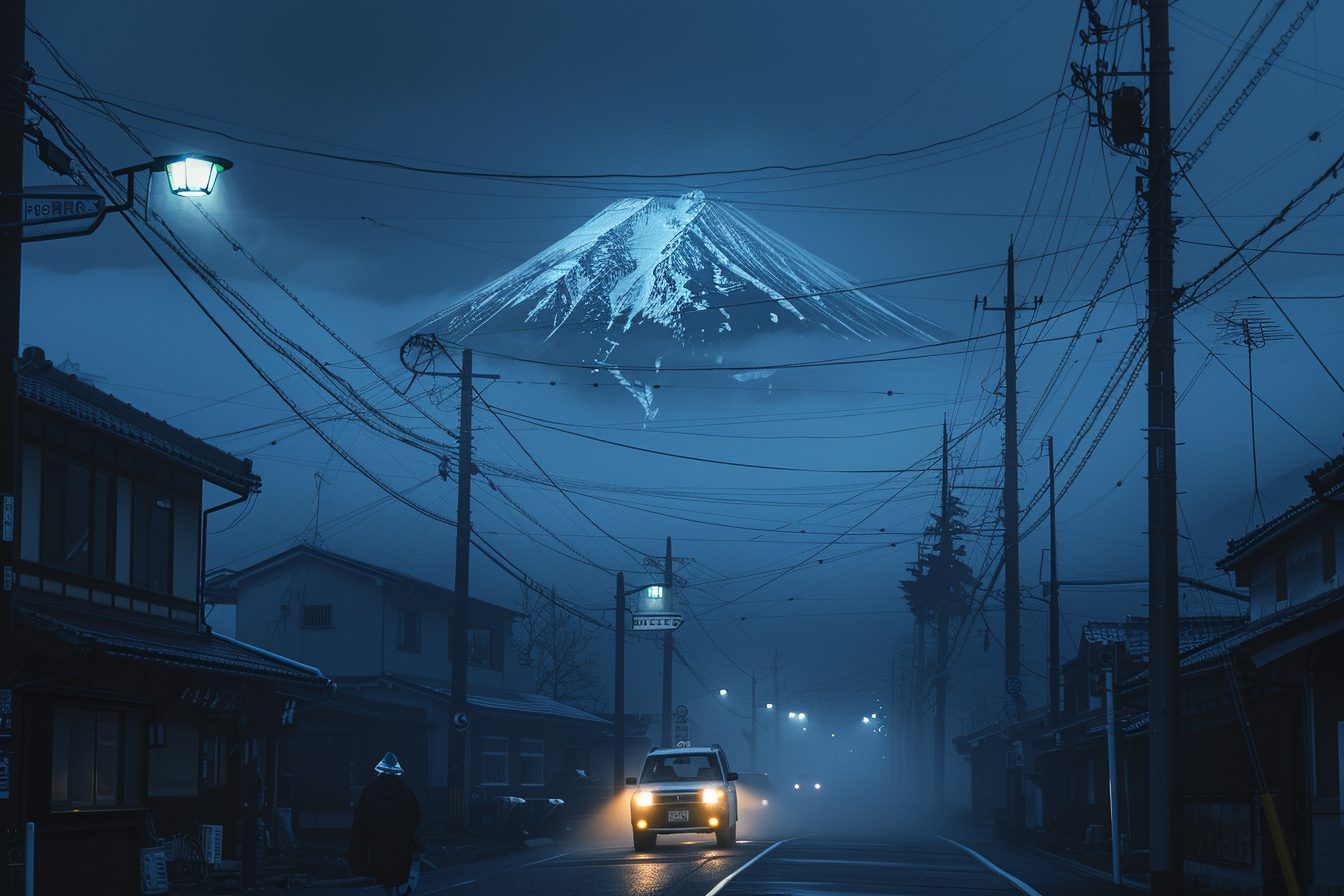 Town Surrounding Mount Fuji