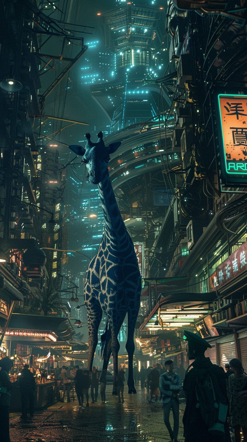 A Futuristic City Where Animals and Humans Coexist