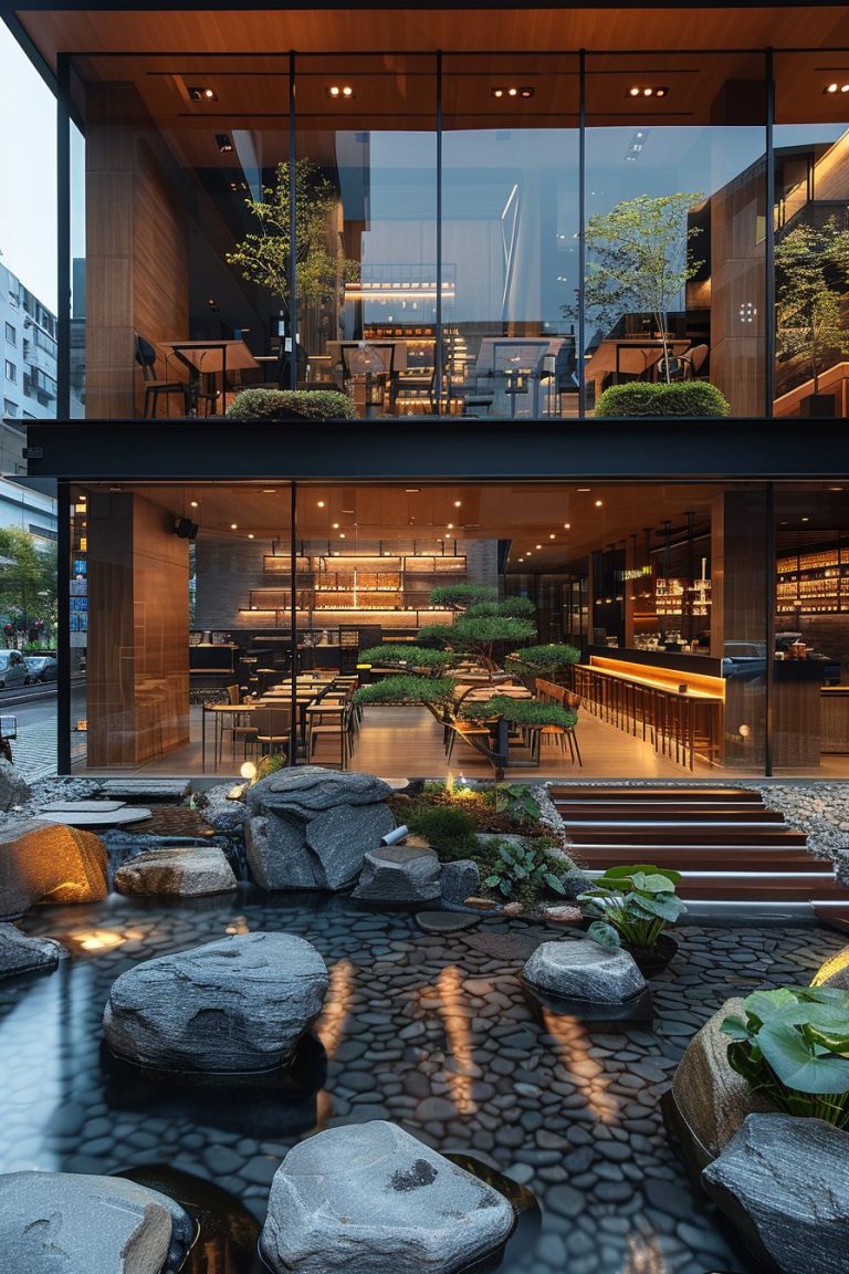 Contemporary Cafe Designs with a Touch of Zen