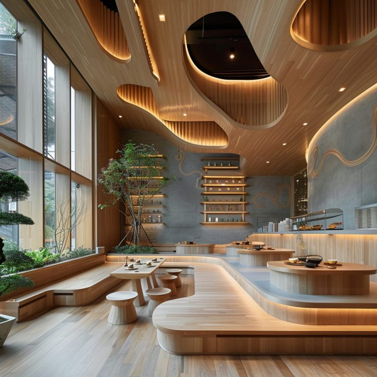 Contemporary Cafe Designs with a Touch of Zen