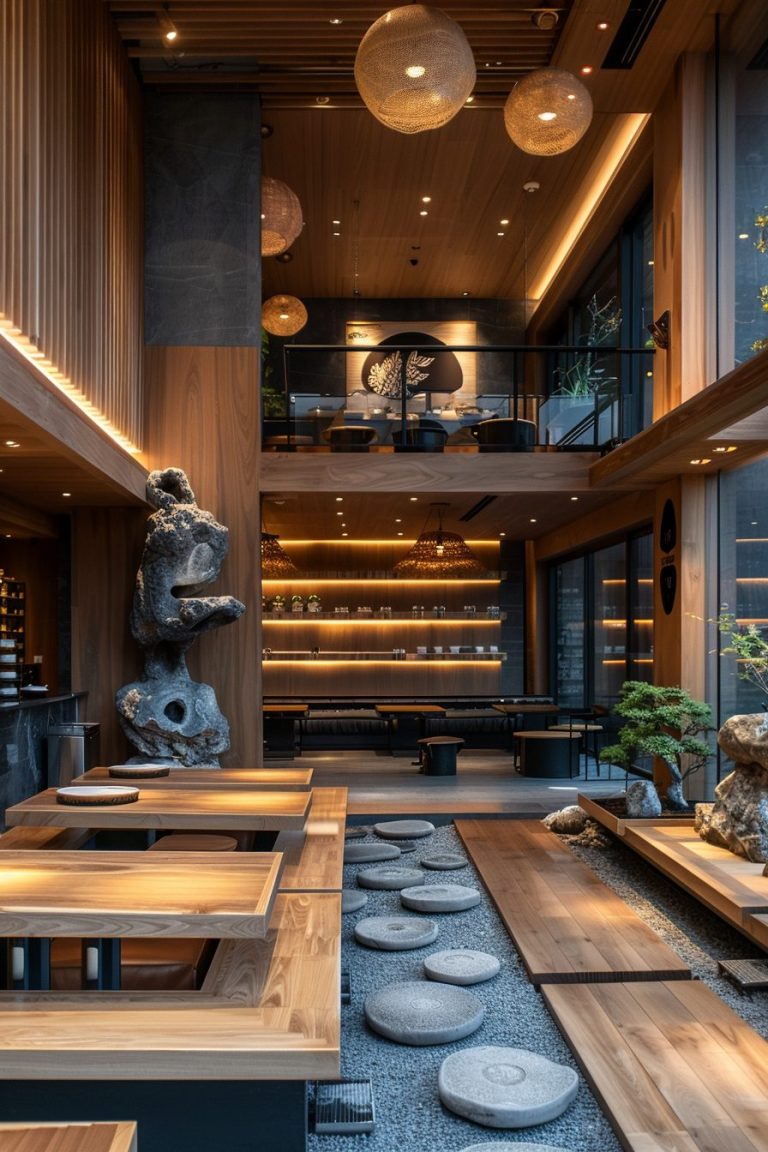 Contemporary Cafe Designs with a Touch of Zen