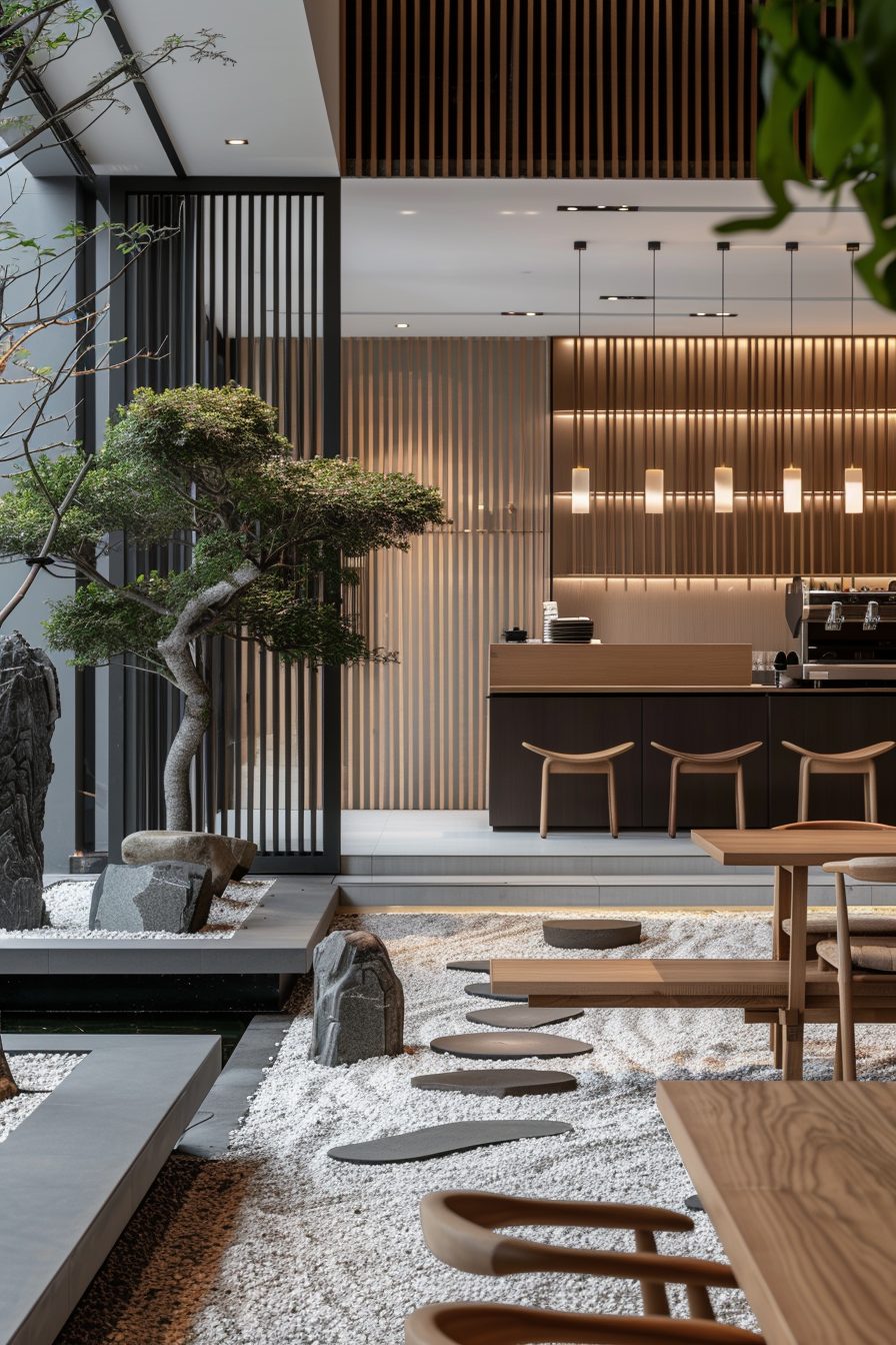 Contemporary Cafe Designs with a Touch of Zen