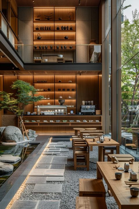 Contemporary Cafe Designs with a Touch of Zen