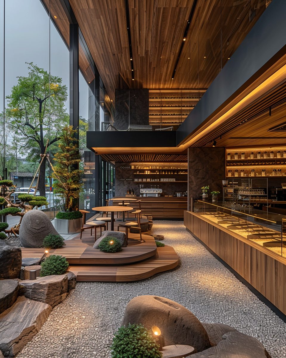 Contemporary Cafe Designs with a Touch of Zen
