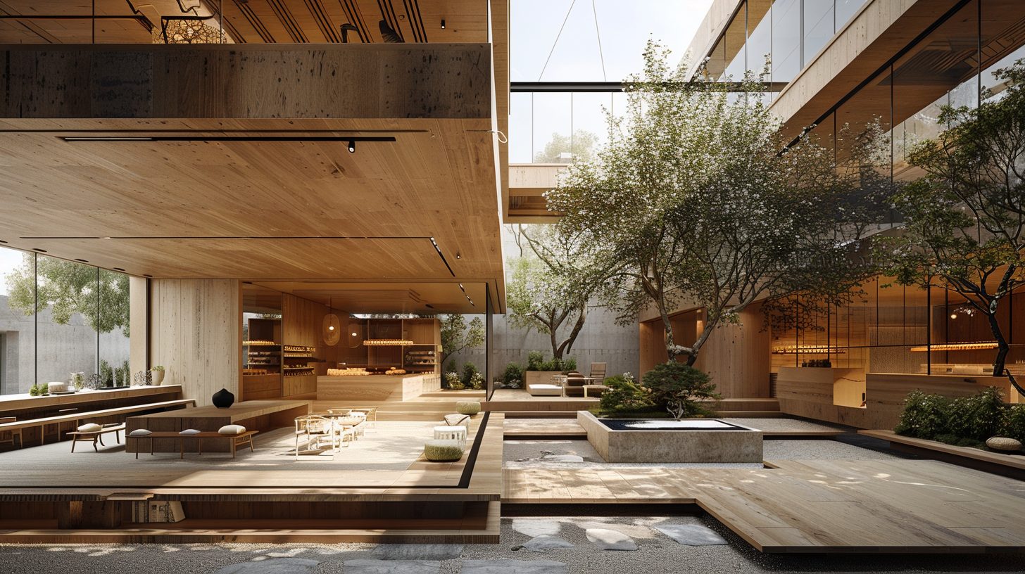 Contemporary Cafe Designs with a Touch of Zen
