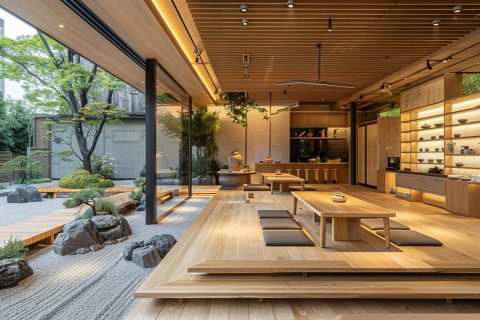 Contemporary Cafe Designs with a Touch of Zen