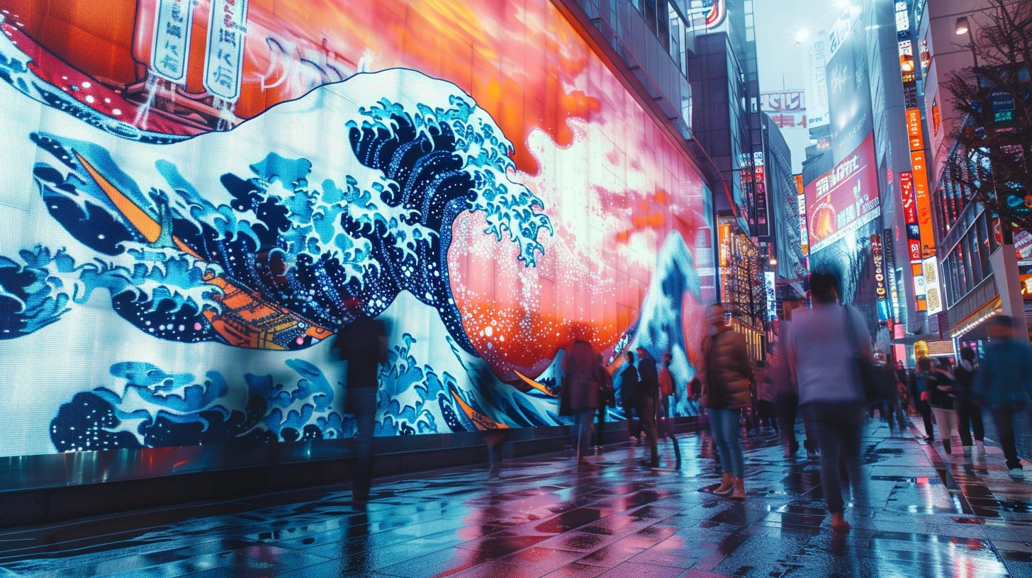 Great Wave Off Kanagawa Wall Art in Japan