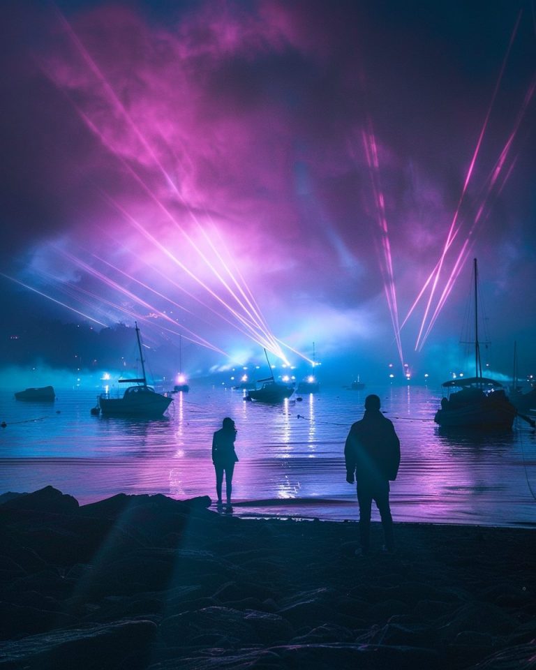 Light Shows at Sea