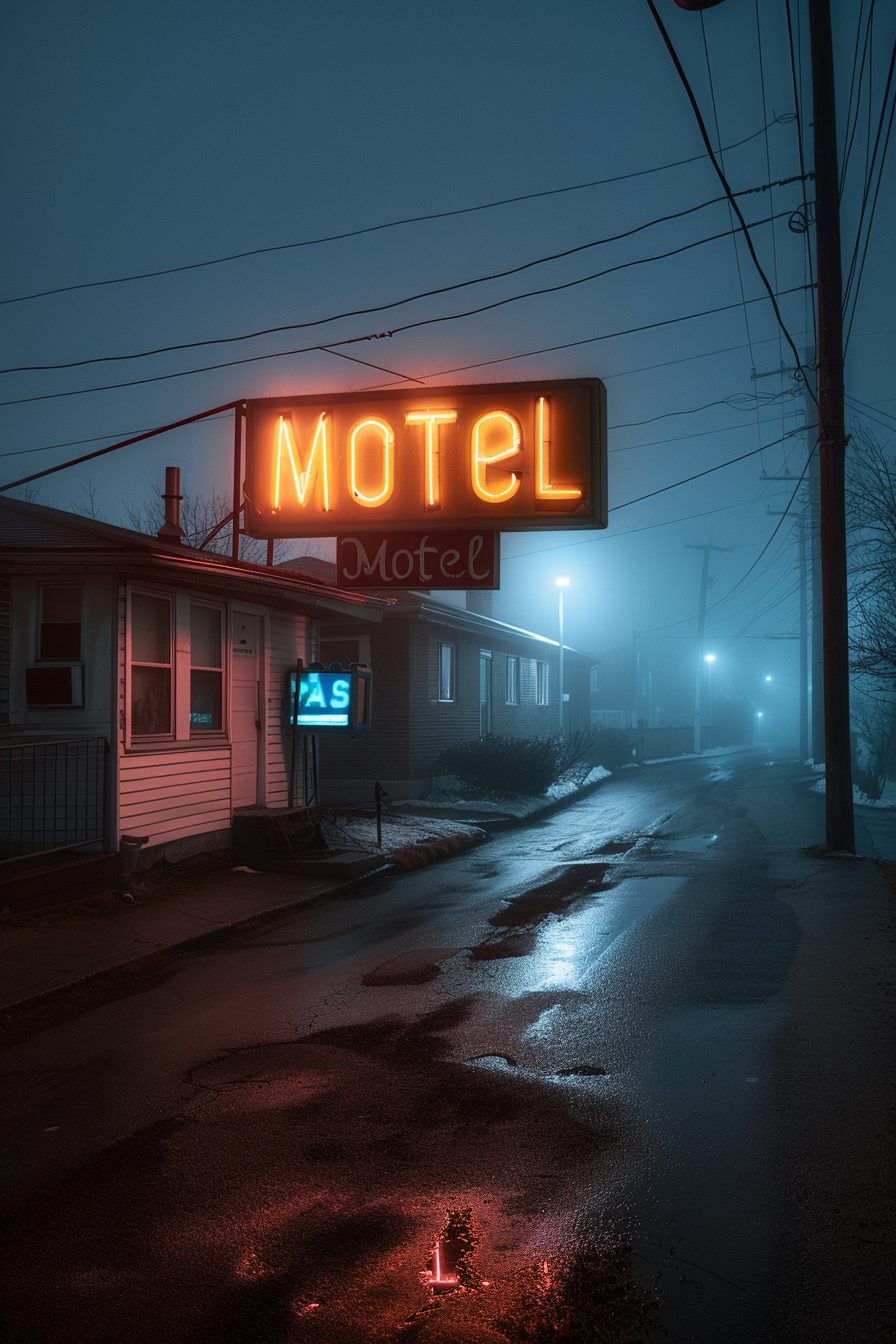 Motels with Neon Signs