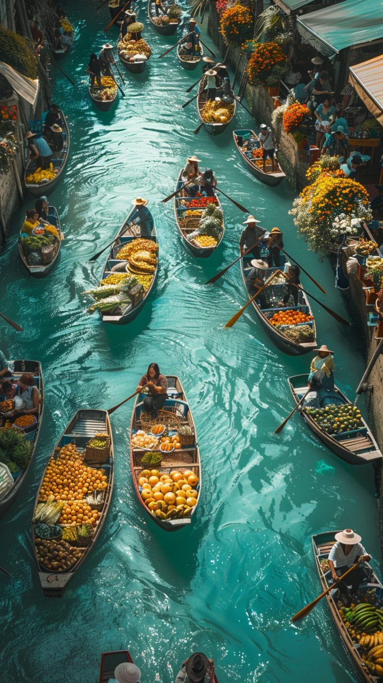 A River Floating Market
