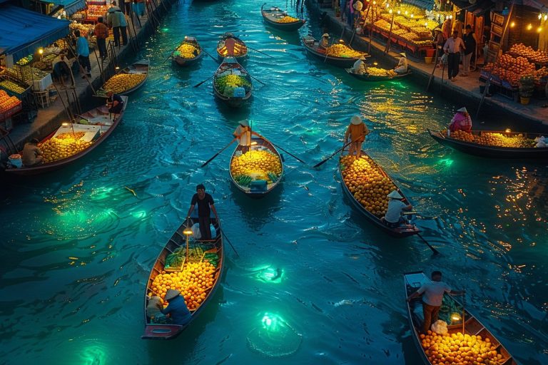 A River Floating Market