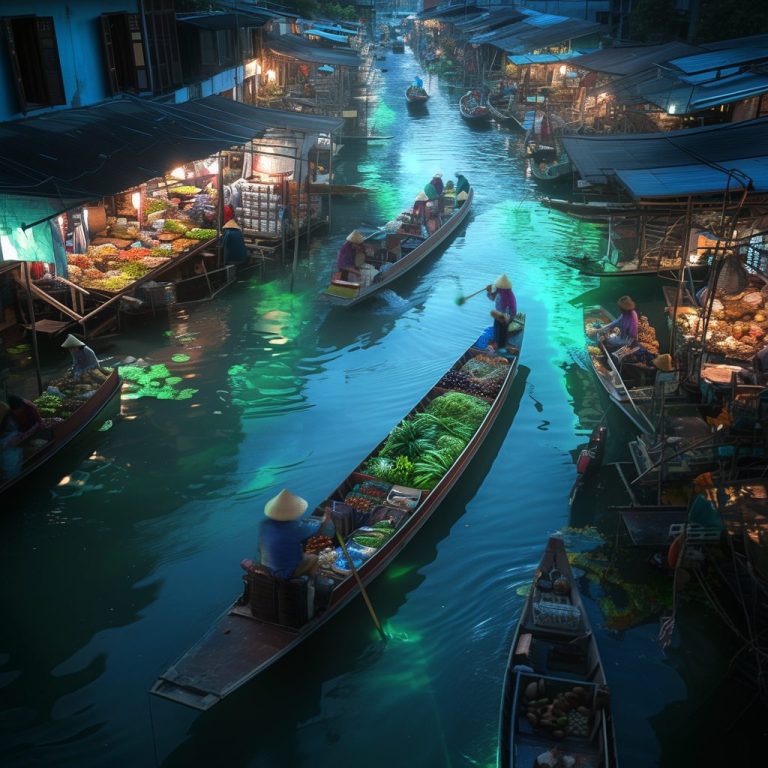 A River Floating Market