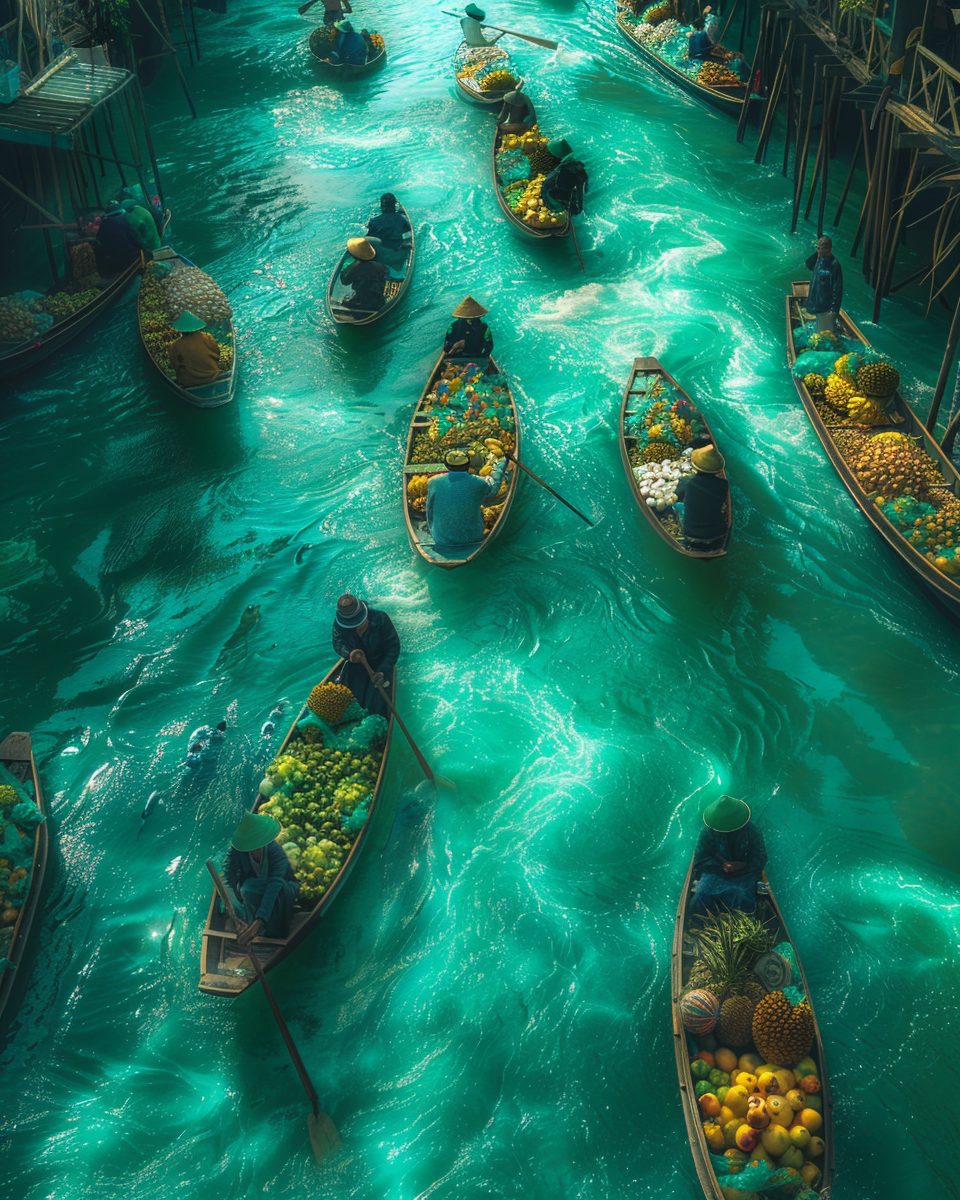A River Floating Market
