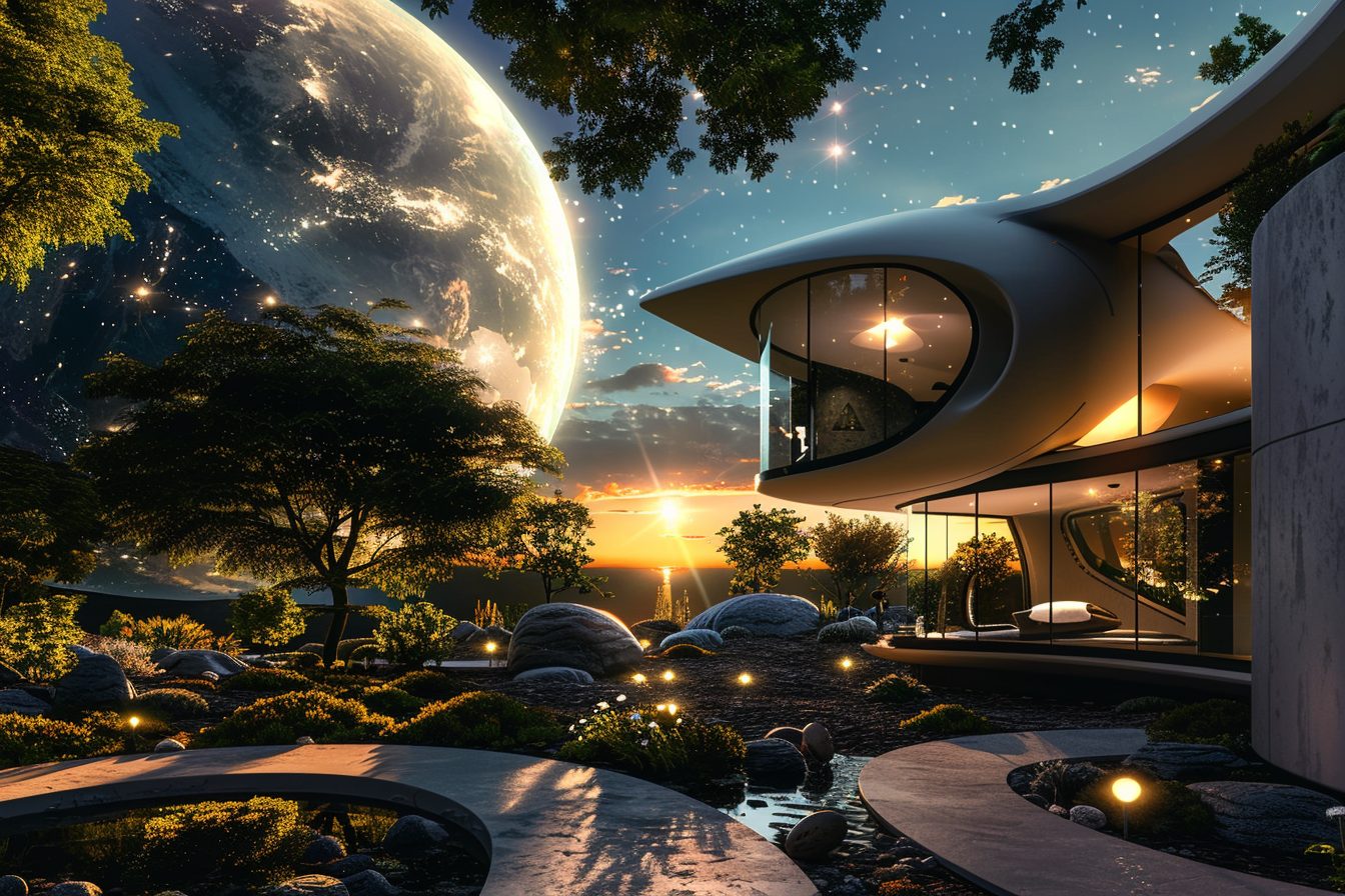 Futuristic Homes on Another Planet