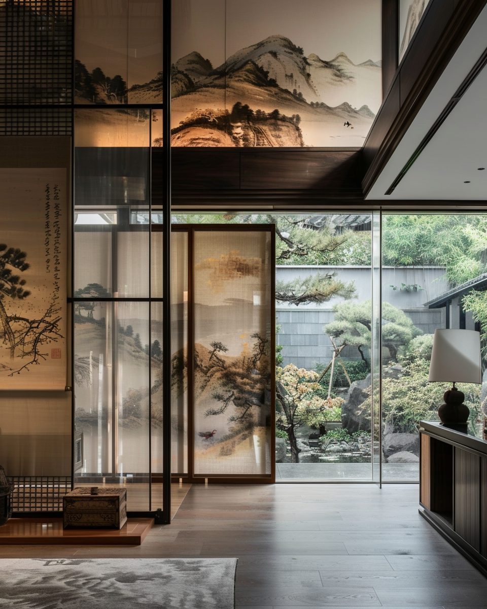 Home Interiors with a Focus on Chinese Painting Decors