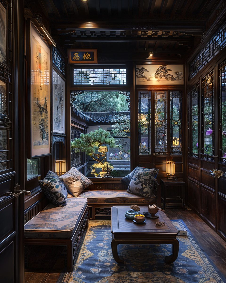 Home Interiors with a Focus on Chinese Painting Decors