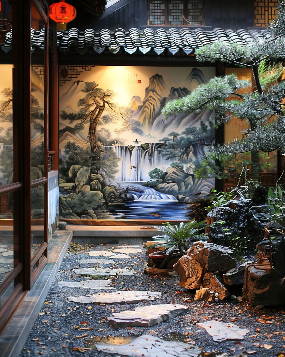 Home Interiors with a Focus on Chinese Painting Decors