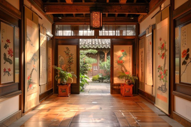Home Interiors with a Focus on Chinese Painting Decors