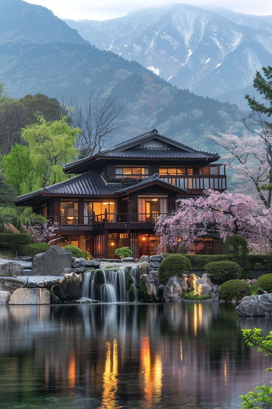 Luxurious Japanese-Style Houses with Amazingly Beautiful Landscapes