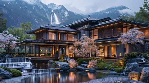 Luxurious Japanese-Style Houses with Amazingly Beautiful Landscapes