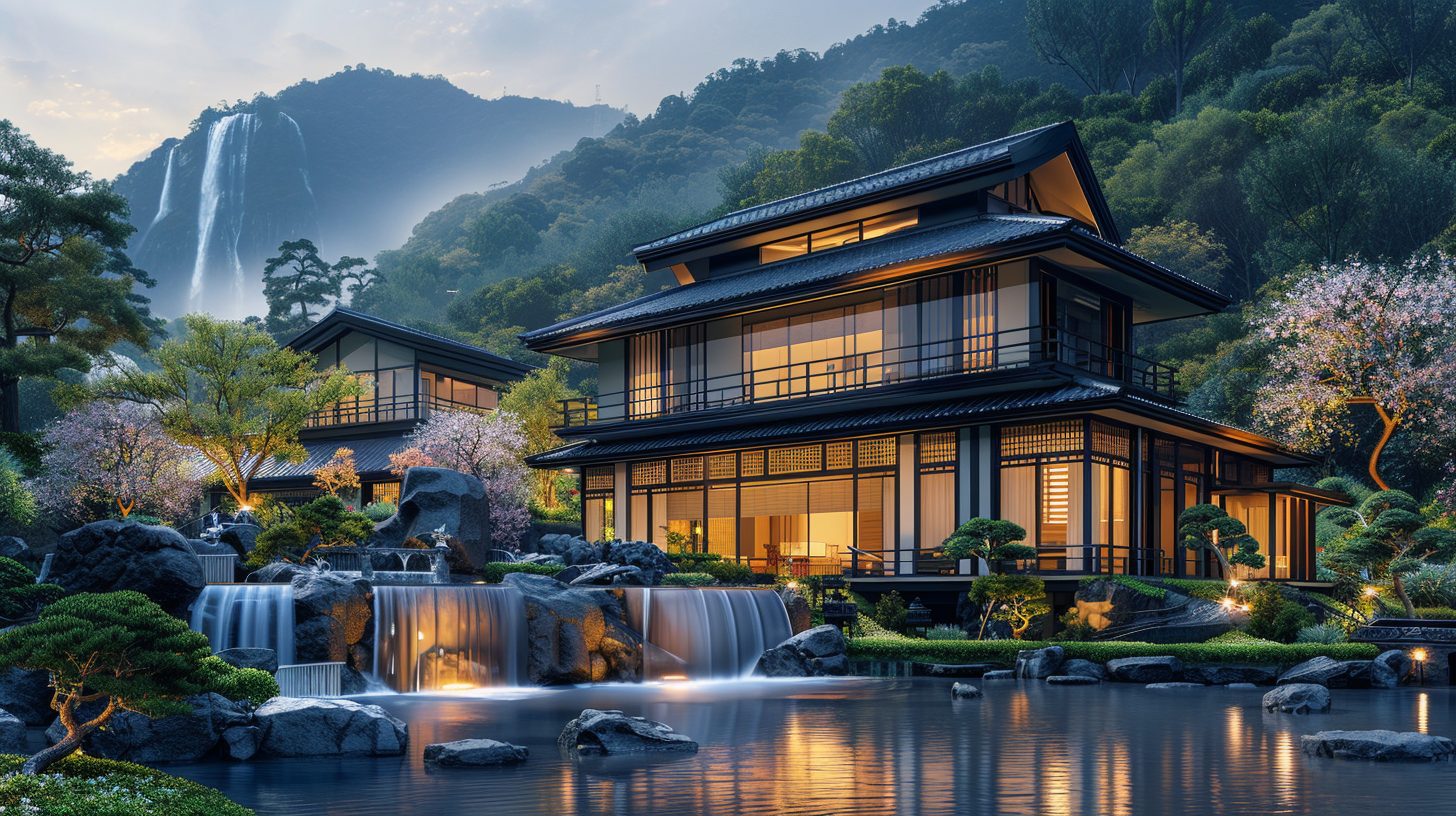Luxurious Japanese-Style Houses with Amazingly Beautiful Landscapes