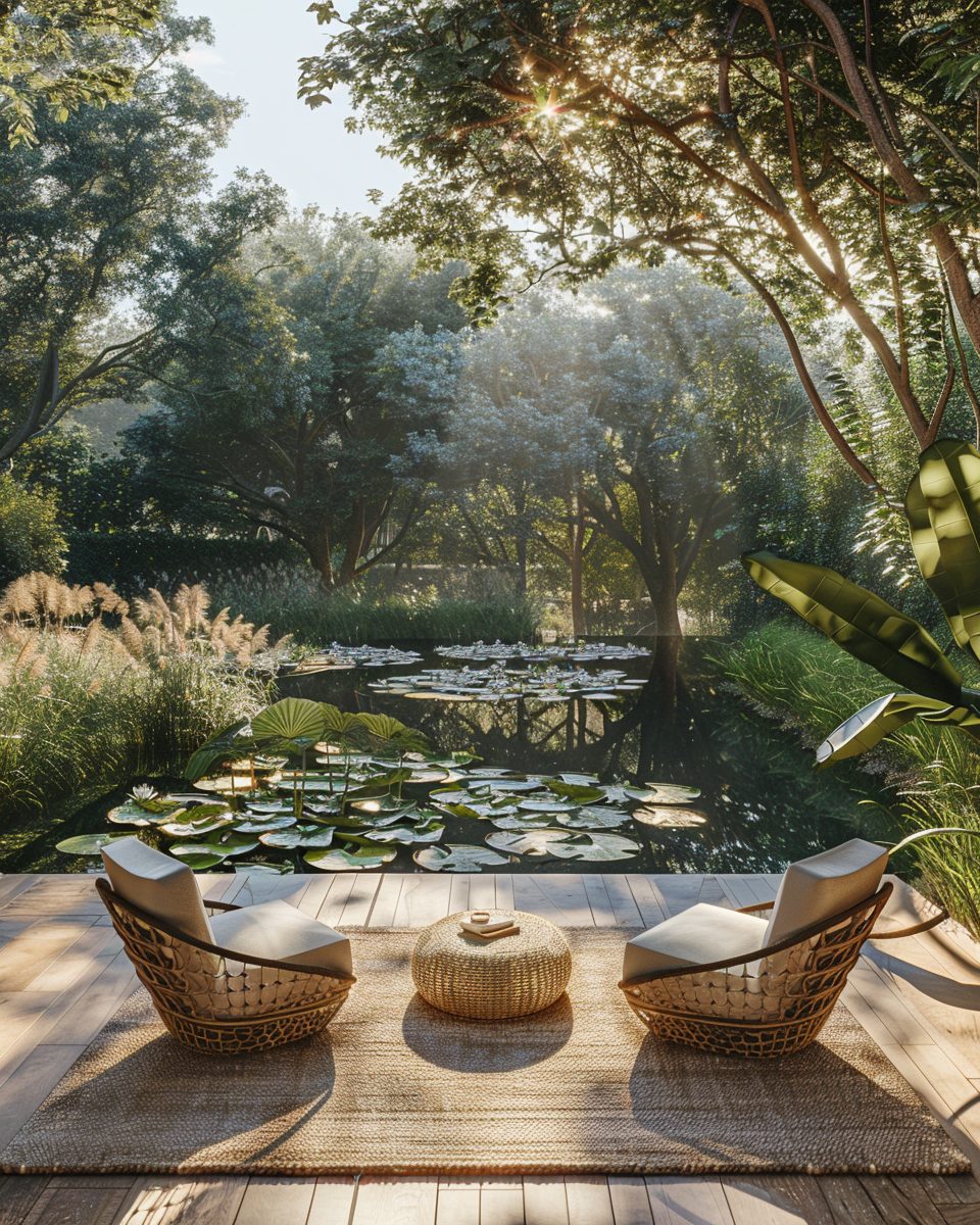 Modern Patio with Seamless Integration to the Natural Surroundings