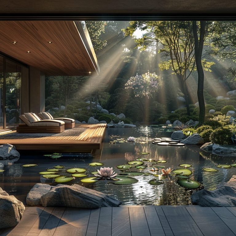 Modern Patio with Seamless Integration to the Natural Surroundings