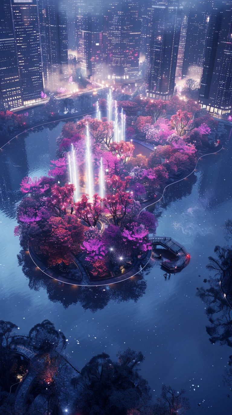 The Flower Islands of Lake Gardens