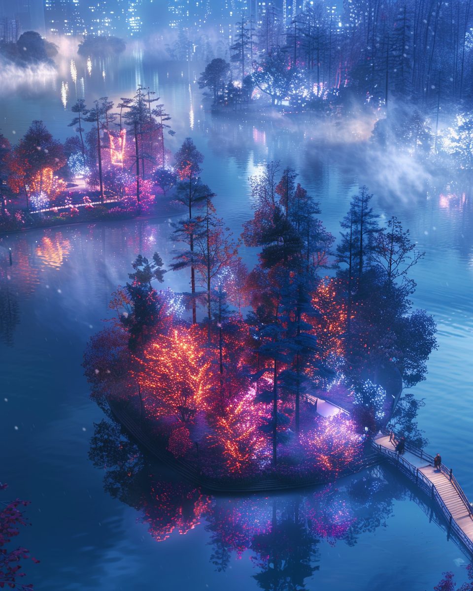 The Flower Islands of Lake Gardens