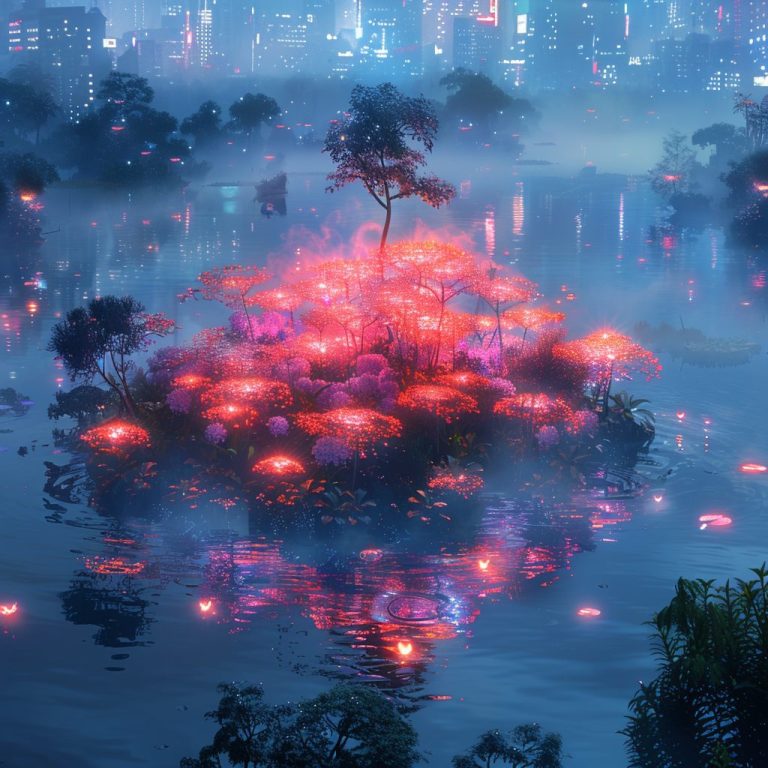 The Flower Islands of Lake Gardens